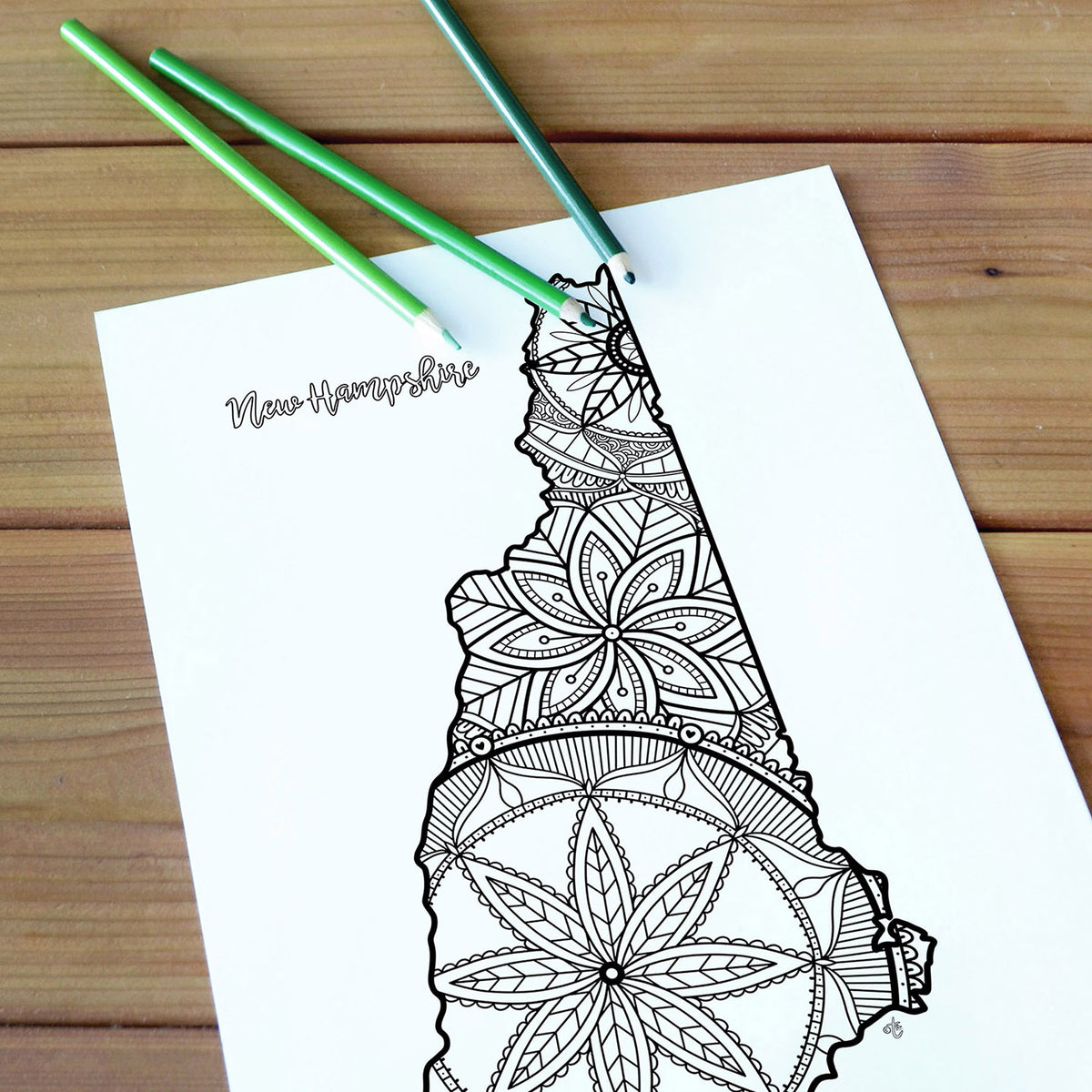 Coloring Pages | New Hampshire USA Map – Ta Muchly