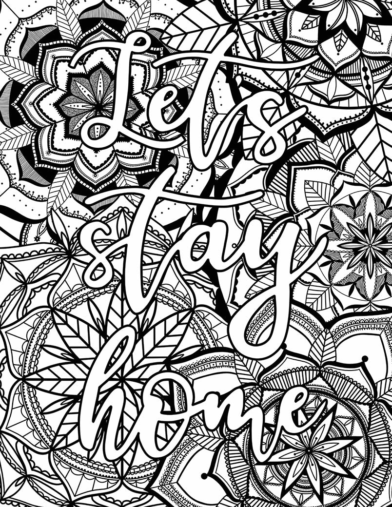 Coloring Pages | Let's Stay Home | Free Download – Ta Muchly