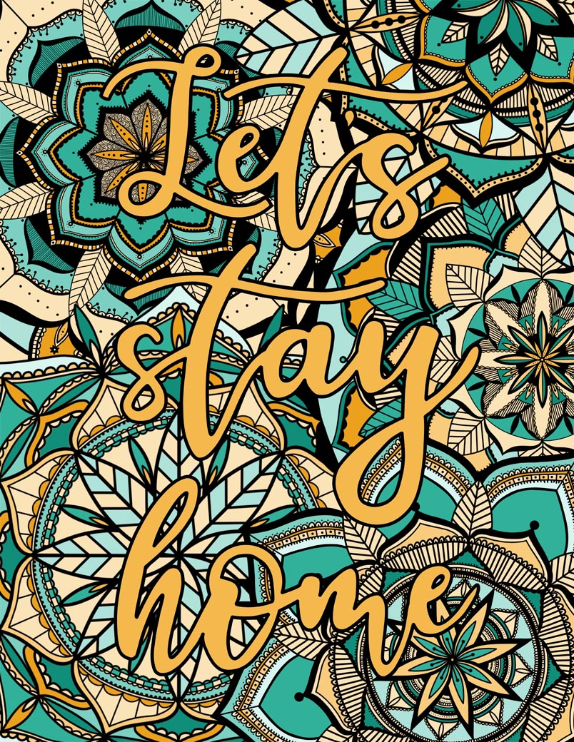 Coloring Pages | Let's Stay Home | Free Download – Ta Muchly