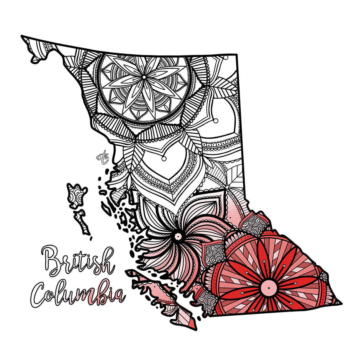 Coloring Pages | British Columbia Canada Map – Ta Muchly