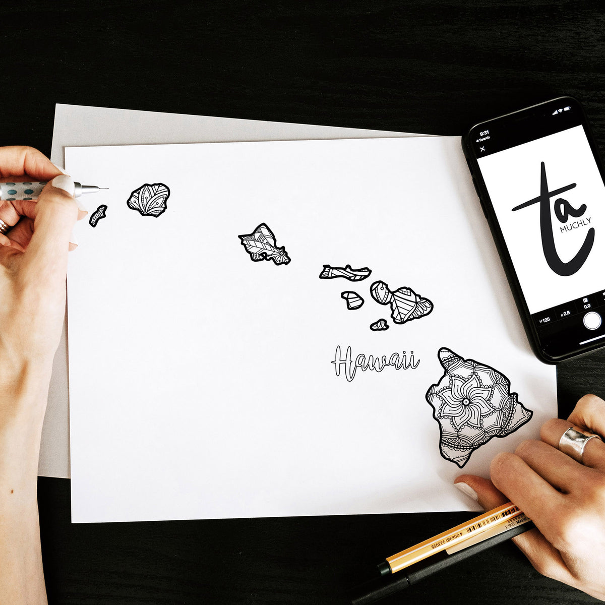 Coloring Pages | Hawaii USA Map – Ta Muchly