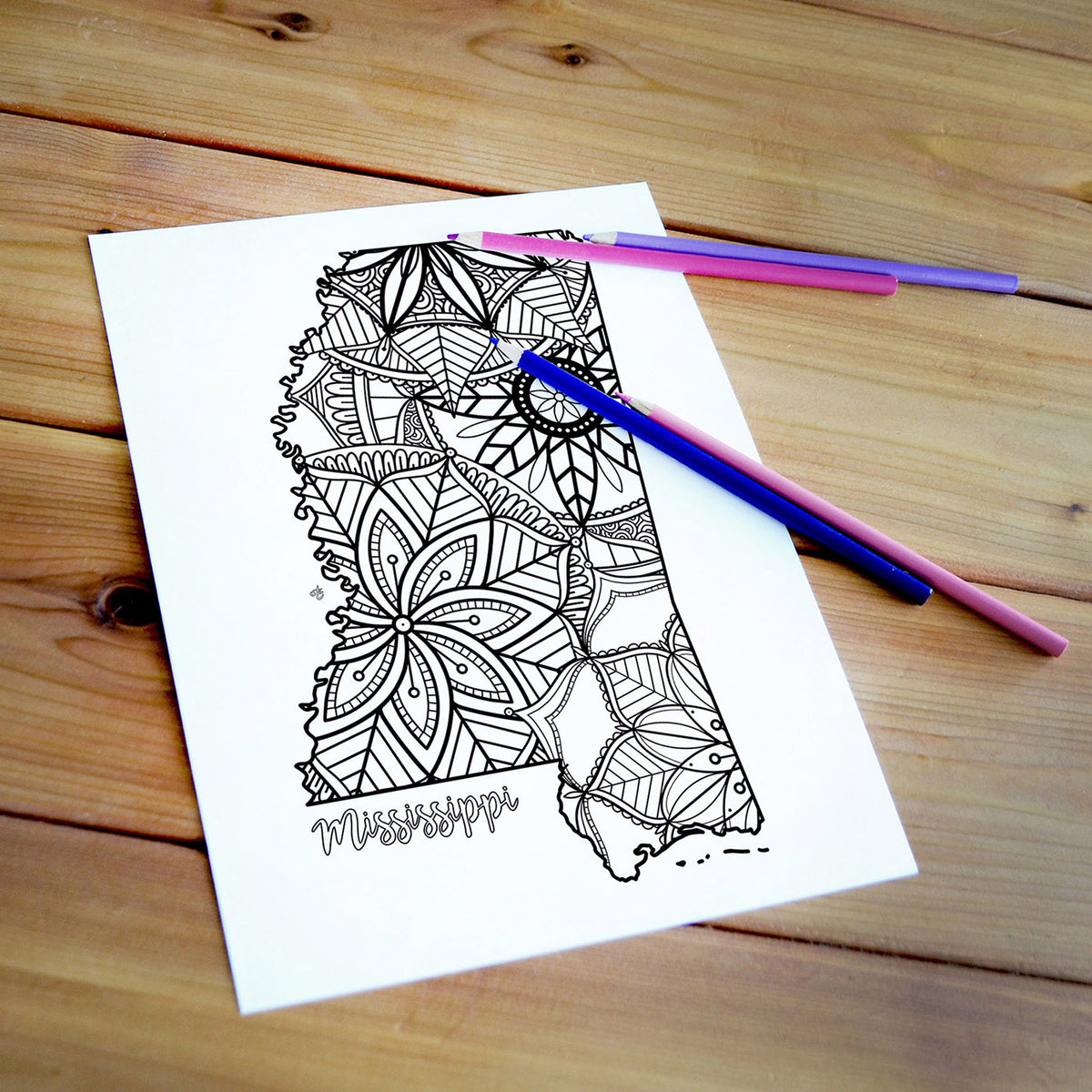 Coloring Pages | Mississippi USA Map – Ta Muchly
