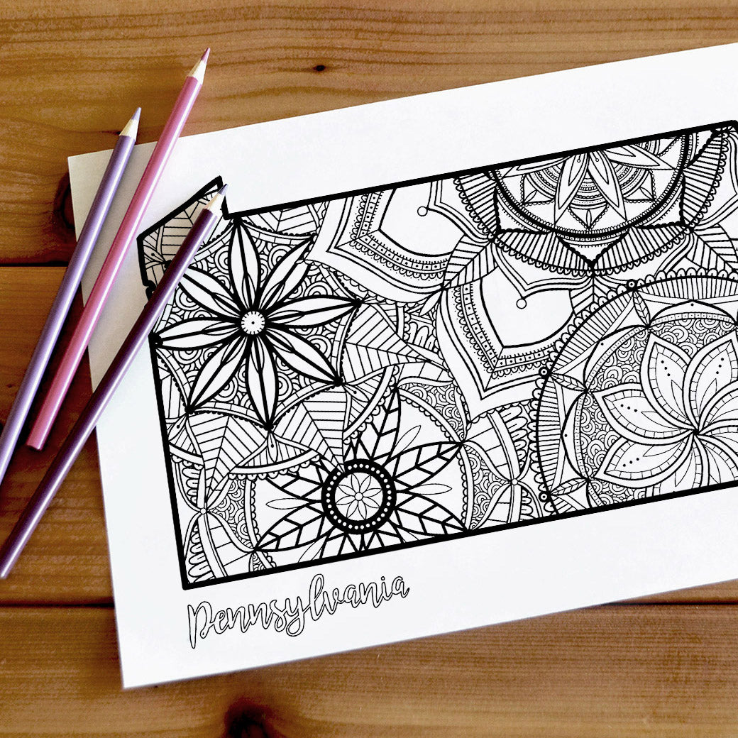 Pennsylvania State Coloring Pages